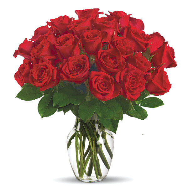 Philips Flowers - Two Dozen Roses Vase Military Discount | GovX