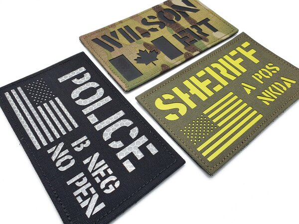 838 Patches - Custom ID Panel - Large - 5'' x 3'' - Military & First ...