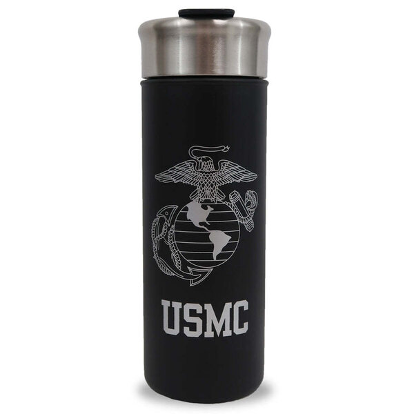 Marines Gear - Marines EGA 18oz Journey Tumbler (Black) - Military & First Responder Discounts ...