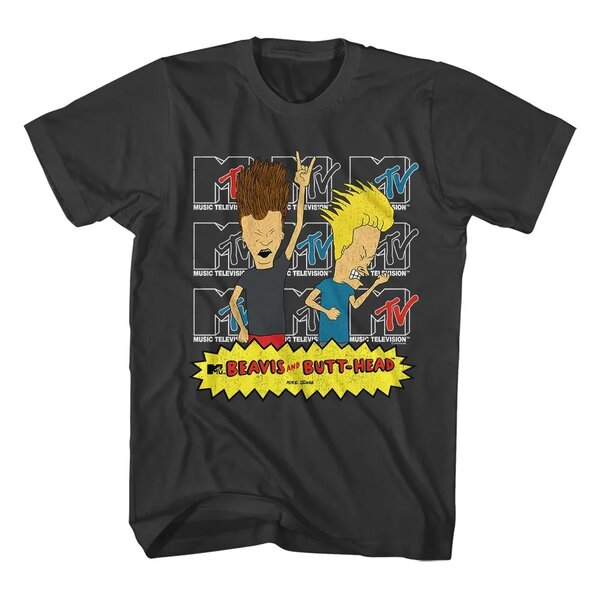 American Classics - Men's Beavis And Butthead Logo T-Shirt - Military ...