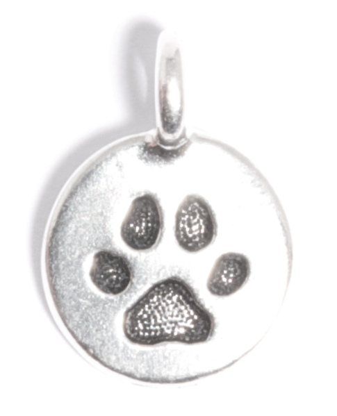 Lizzy James - Round Paw Print Charm - Military & First Responder ...