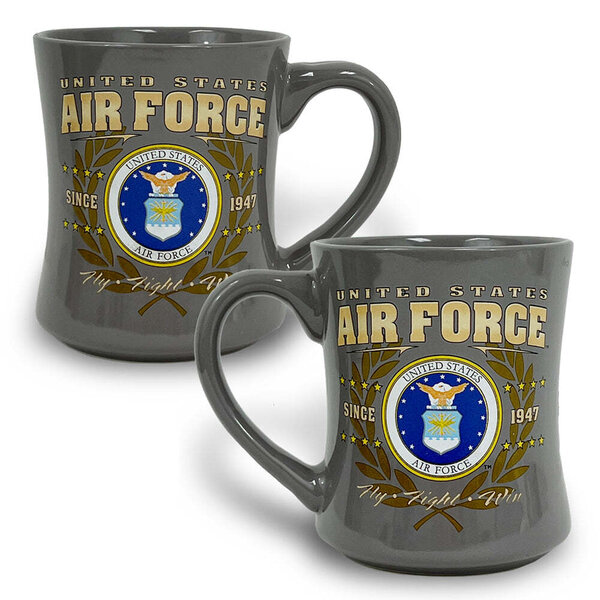 Air Force Gear - United States Air Force Fly Fight Win Mug (Grey ...
