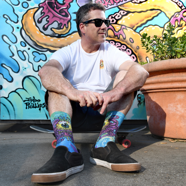 MERGE4 - Cycloptopus Crew Socks With Art By Jimbo Phillips - Military ...