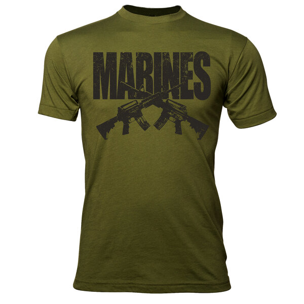 Oscar Mike - USMC Boot Polish T-Shirt - Military & Gov't Discounts | GOVX