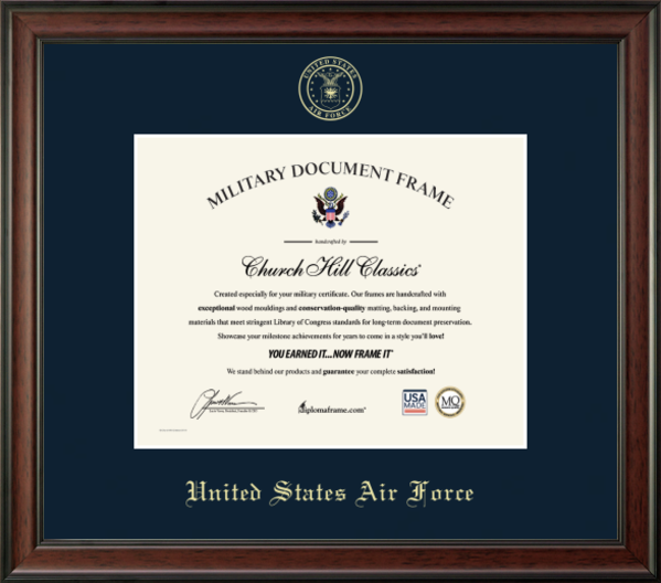 Air Force Gear - U.S. Air Force Embossed Studio Certificate Frame ...