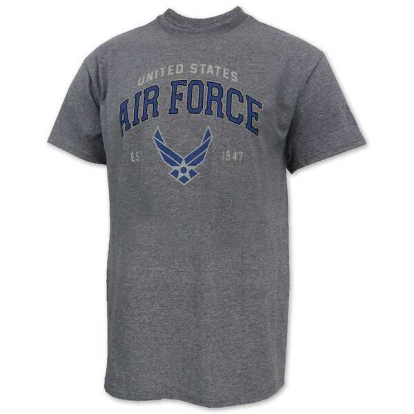 Air Force Gear - Air Force Wings Est. 1947 T-Shirt (Grey) - Military ...