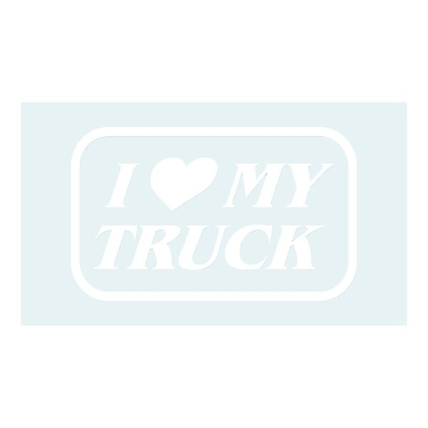 Seager Co. - I Heart My Truck Decal White - Military & First Responder ...