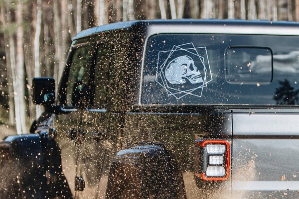 Strange Motion Limited Co - Line Art Skull Vinyl Decal | 280 - Military ...