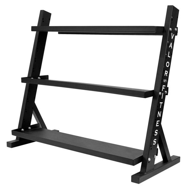 Valor Fitness - Flat Shelf 3 Tier Storage Rack for Fitness Equipment ...