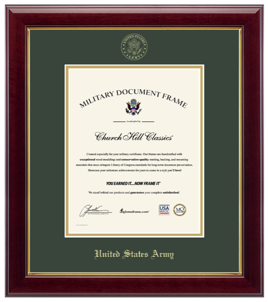 Army Gear - United States Army Gold Embossed Gallery Certificate Frame ...