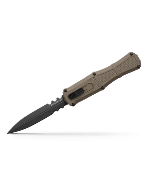 Benchmade - 3370SGY Claymore OTF Knife - Military & Gov't Discounts | GOVX