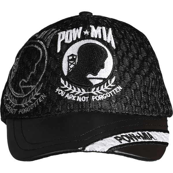 JWM Wholesale - P.O.W. Leather Brim Cap - Military & Gov't Discounts | GOVX