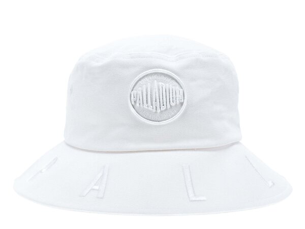 Palladium - C3194-100 | PALLADIUM LOGO BUCKET HAT | WHITE - Military ...