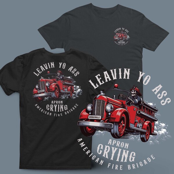 American Fire Brigade - Apron Crying Tee - Military & First Responder ...