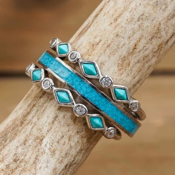 Antler Rings - The Tulum Sierra Stacker Set - Military & First ...