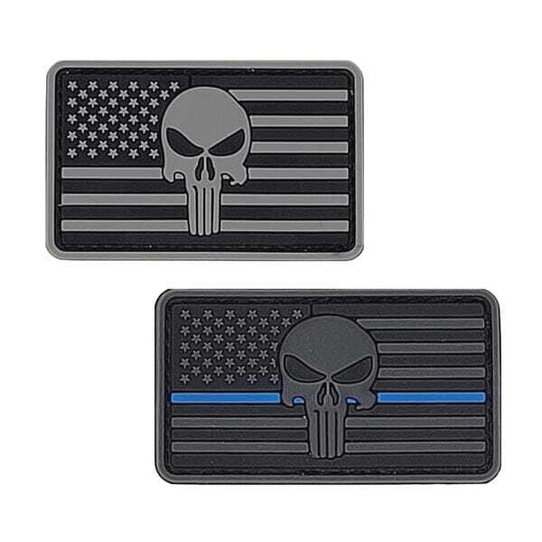German Shepherd Shop - GSS - American Flag and Skull Tactical Rubber ...