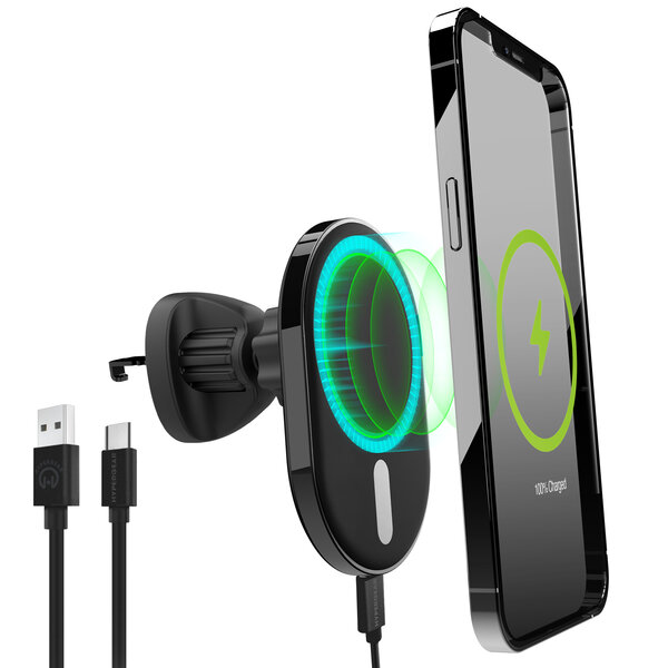 HyperGear - MagVent Wireless Charging Mount for iPhone 13 - Discounts ...