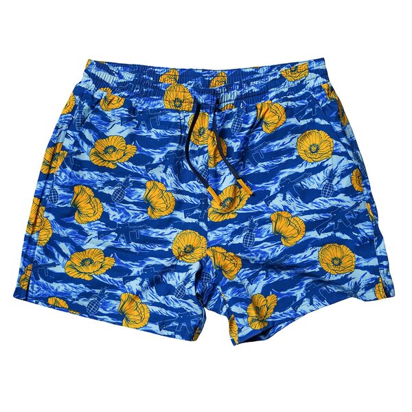 Savage Tacticians - Swim Trunks - Tiger Stripe Blue - Military & First ...