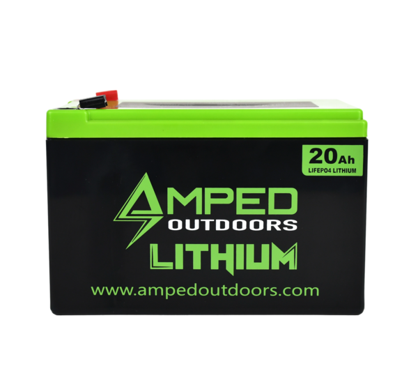 Amped Outdoors - 20Ah Lithium Battery (LiFePO4) - Military & First ...