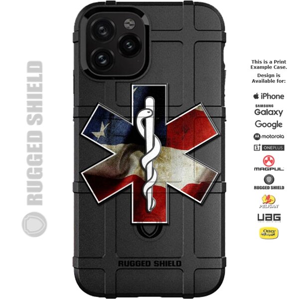 EGO Tactical - EMS Star of Life Medic Patch on US Flag Custom Printed ...