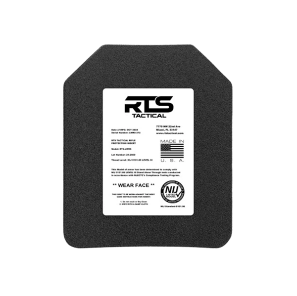 RTS Tactical - RTS Tactical LWR5 Rifle Special Threats NIJ 0101.06 ...