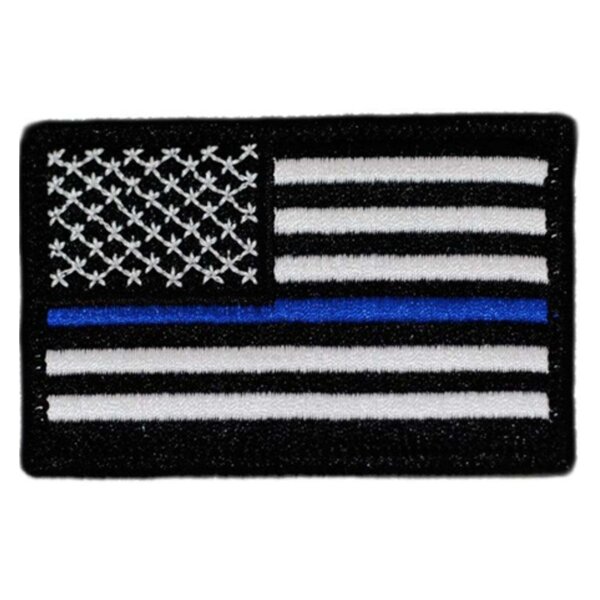 Notch - US Flag Patch - Thin Blue Line Embroidered - Military & First ...