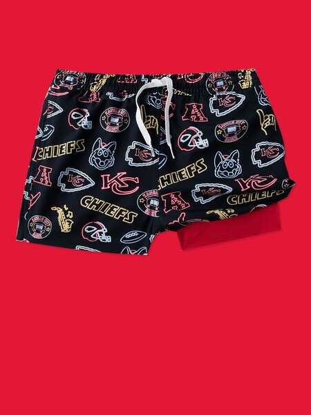 Chubbies Shorts - The Neon Chiefs (NFL Boys Lined Classic Swim Trunk ...