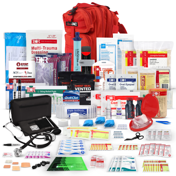 MediTac Kits - Fully Stocked Rucksack Assault Trauma Tactical IFAK Kit ...