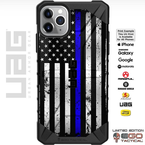 EGO Tactical - Subdued Reversed US American Flag Thin Blue Line Custom ...
